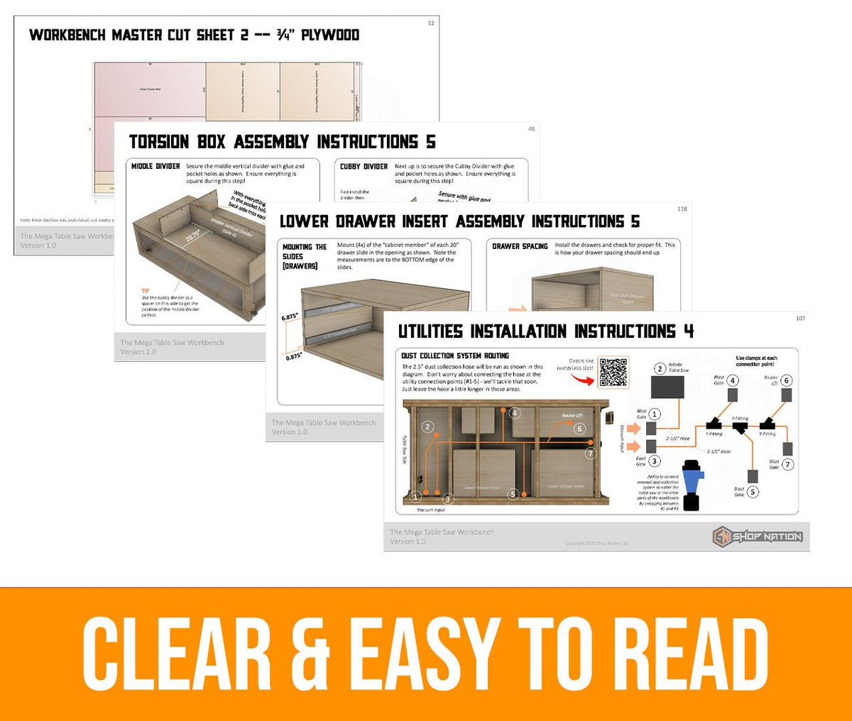 Dewalt DW715/716 12" Non-Sliding Miter Saw Dust Collection & Plans Bun
