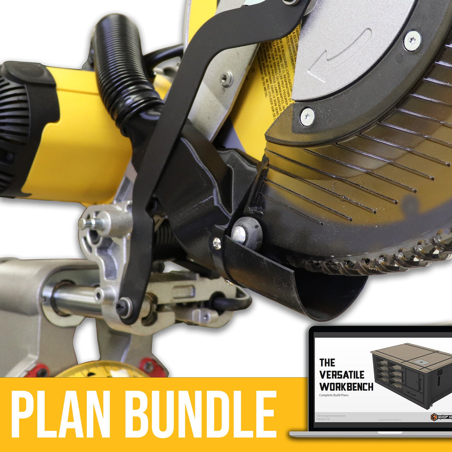 DeWalt DW718 Sliding Miter Saw Dust Collection & Plans Bundle