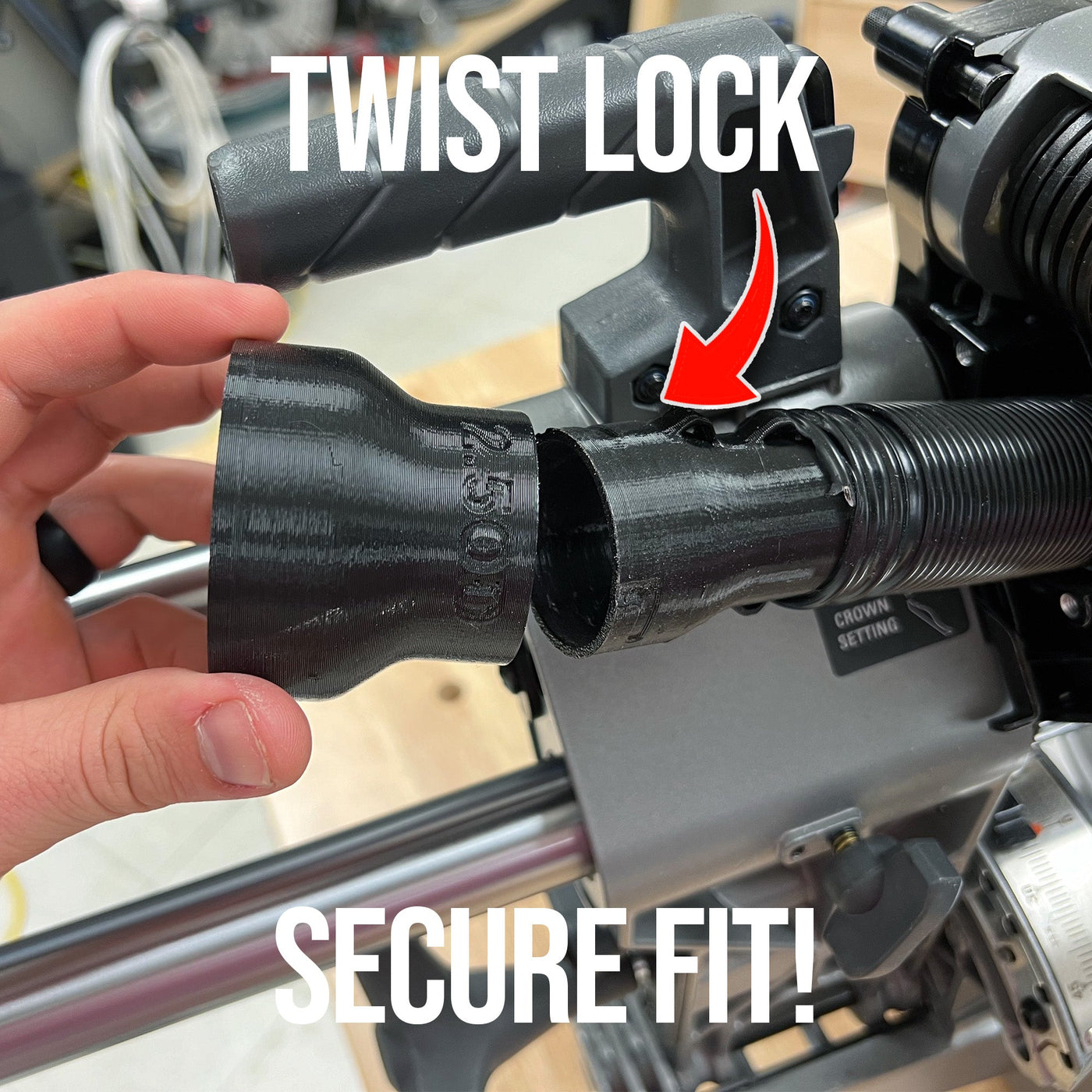 Ridgid 12" Sliding Miter Saw Dust Collection Chute (R4222)