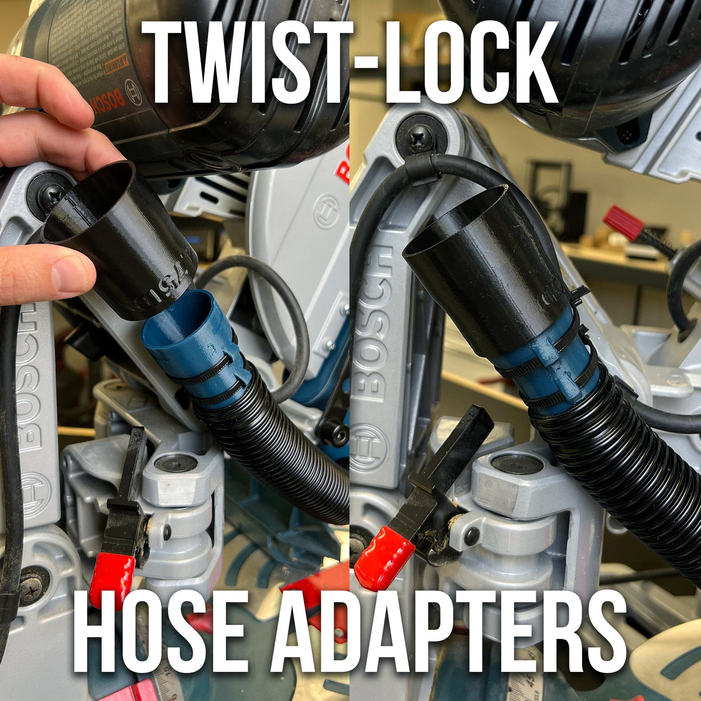 Dust Collection Chute for Bosch Axial Glide Miter Saw