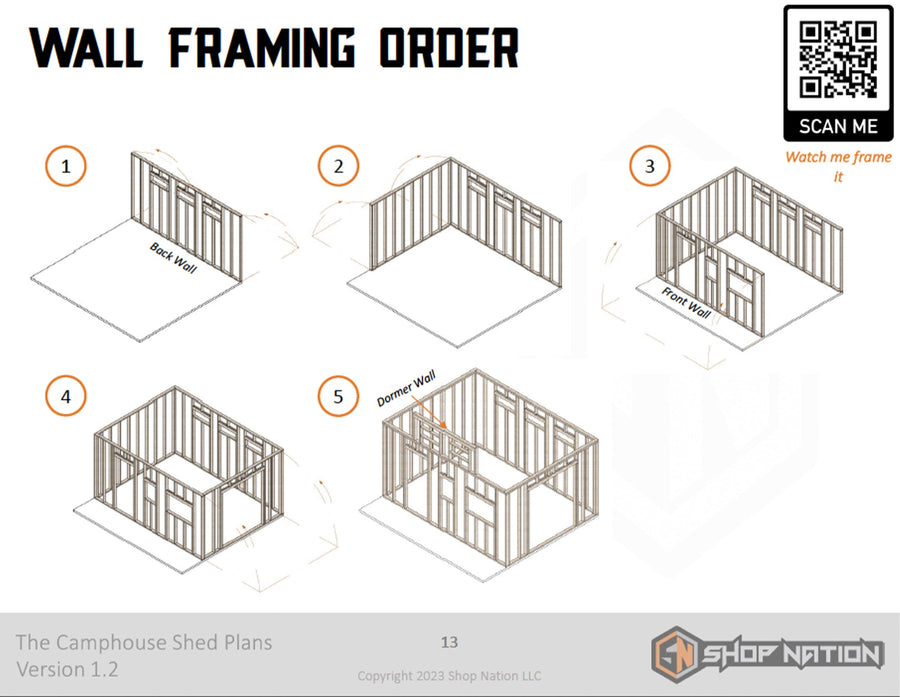 Camphouse Shed Digital Build Plans