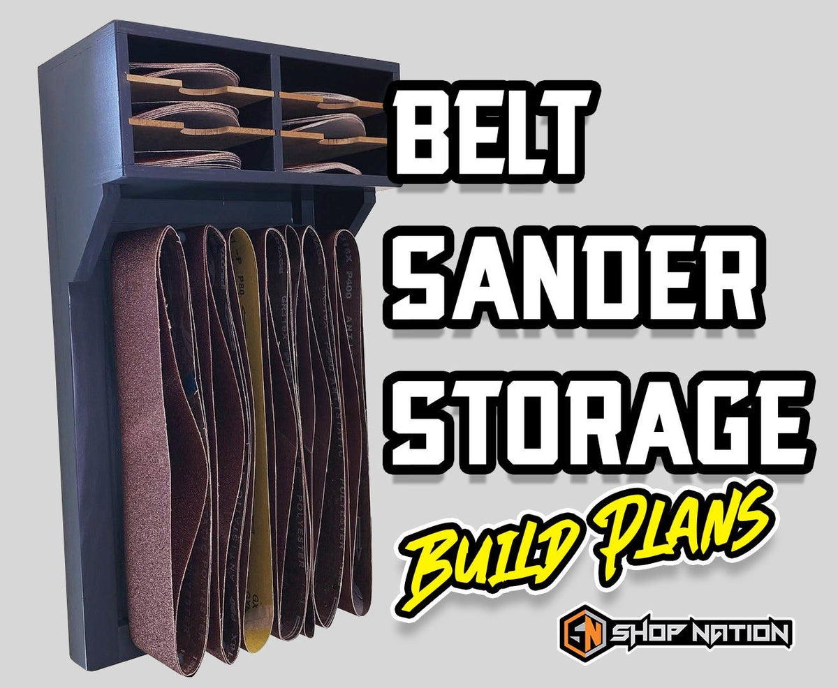 DIY Disc/Belt Sanding Storage Woodworking Plans - Instant Download