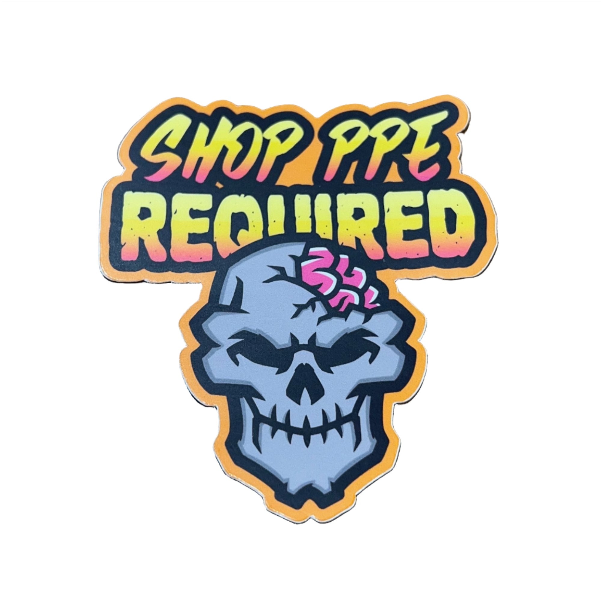 PPE Skull Sticker