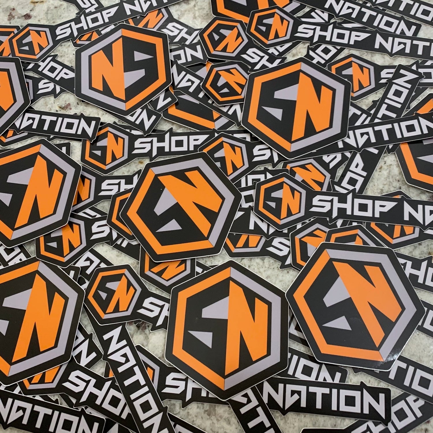 Shop Nation Logo Stickers - Get Yours Today!