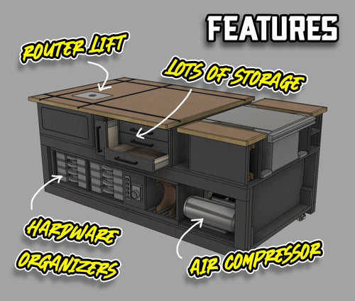 The Mega Table Saw Workbench - Digital Download