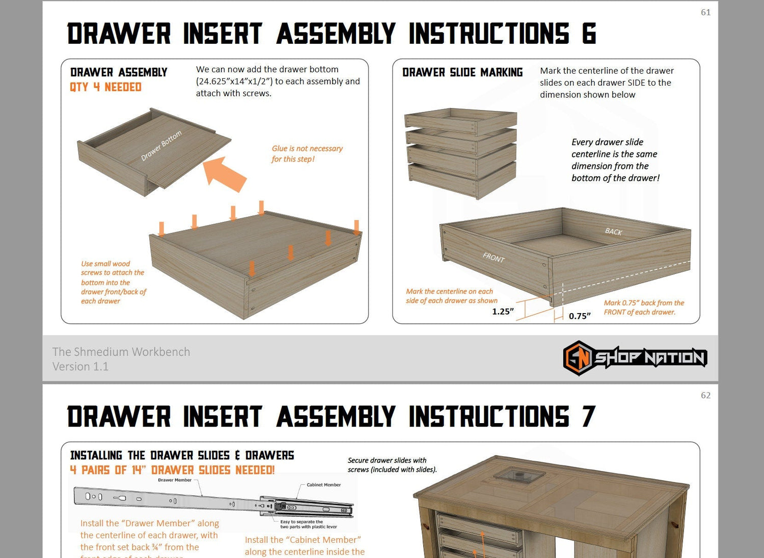 The "Shmedium" Garage Shop Workbench - Digital Download