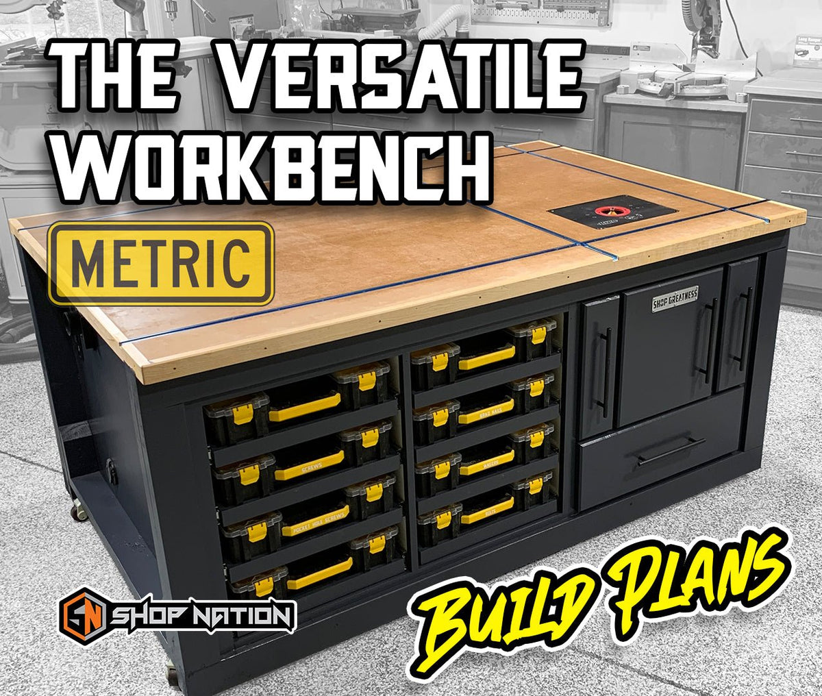 The Versatile Garage Shop Workbench - Digital Download