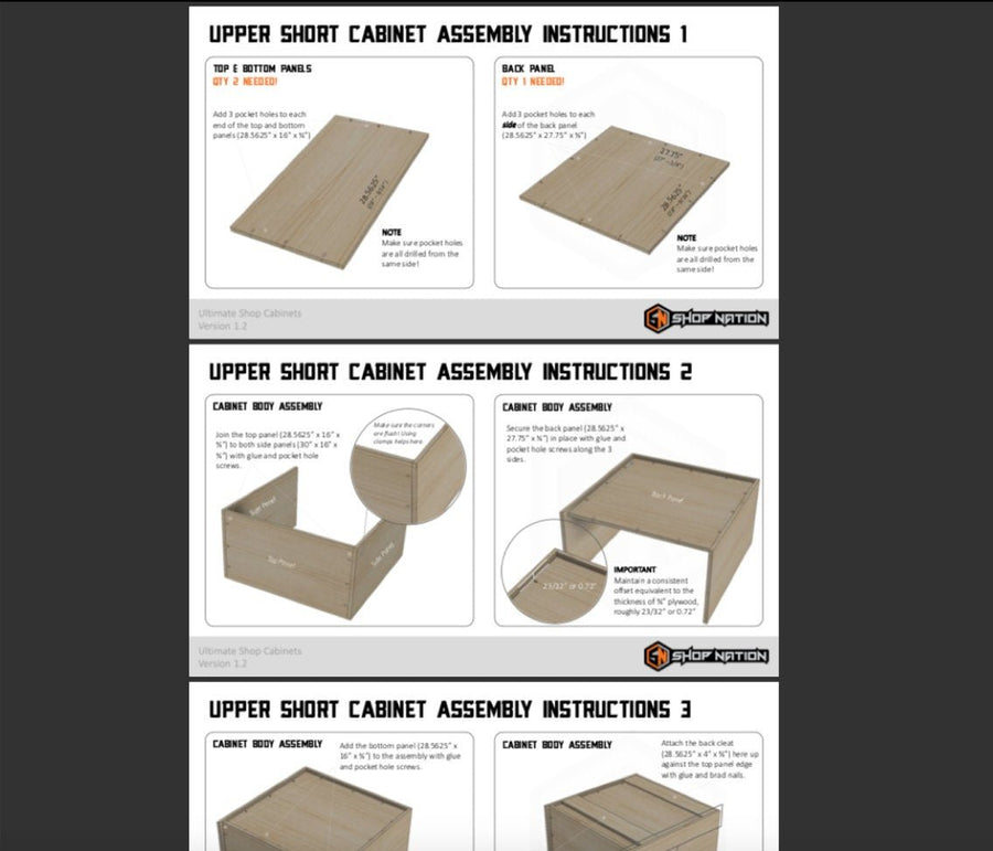 Ultimate Shop Cabinet Woodworking Plans - Digital Download