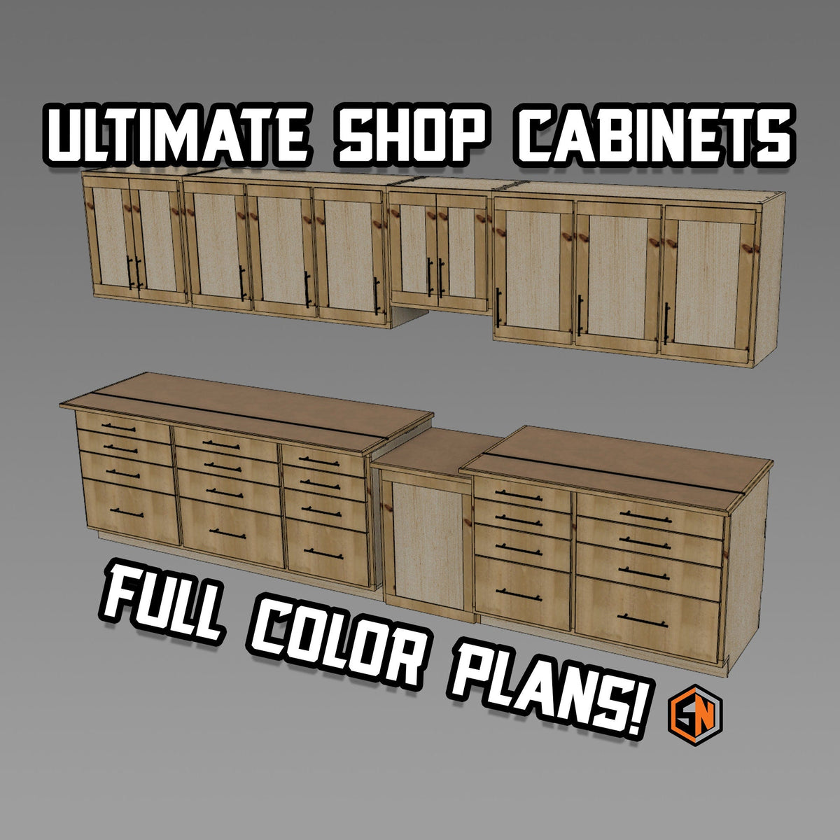Ultimate Shop Cabinet Woodworking Plans - Digital Download